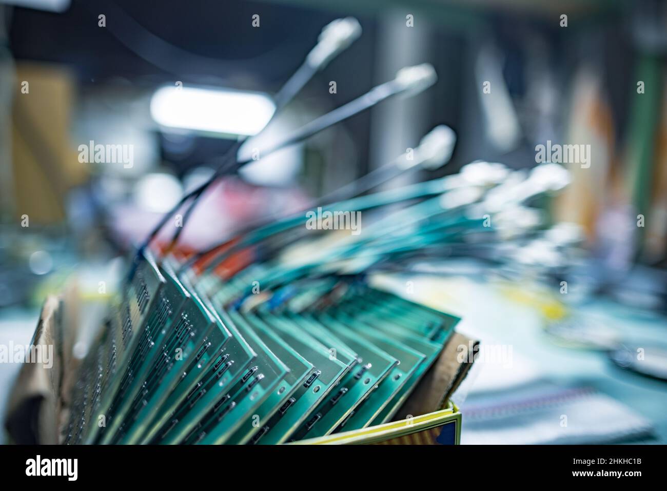 Set of chips on microcircuit board for contemporary TFT displays in ...