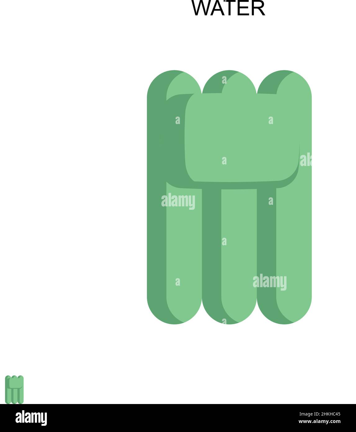 Water Simple vector icon. Illustration symbol design template for web ...