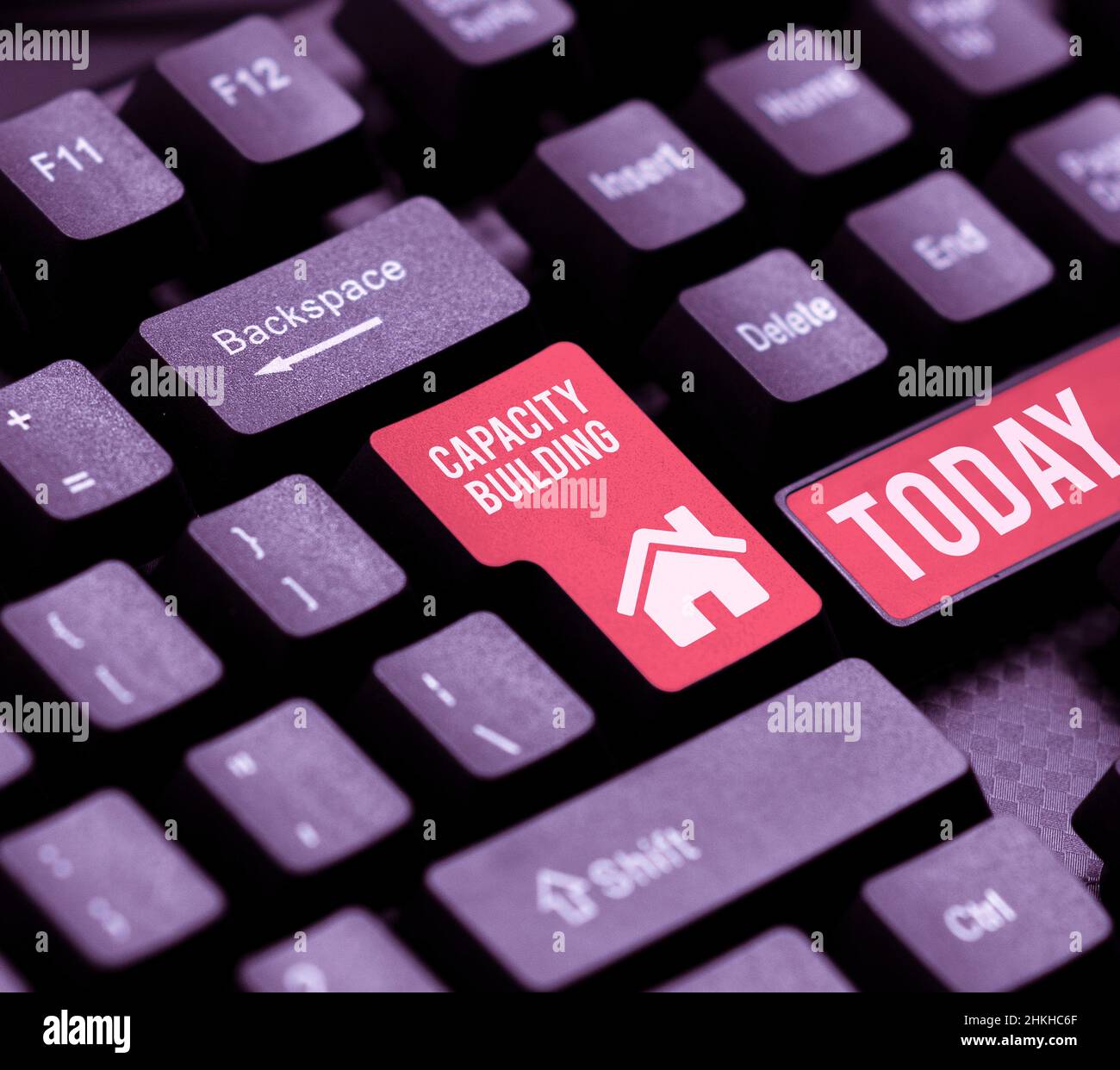 Writing displaying text Capacity Building. Word for process by which ...