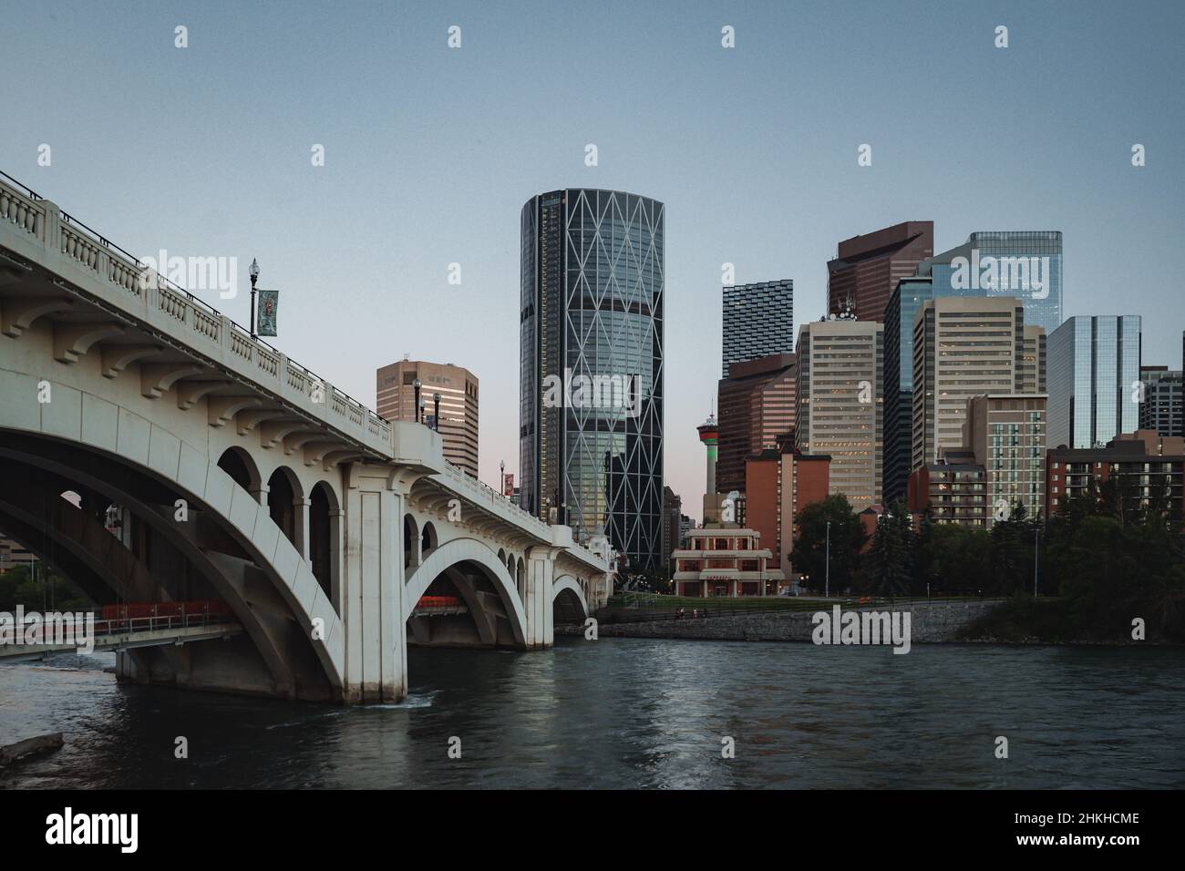 Centre street bridge calgary tower hi-res stock photography and images ...