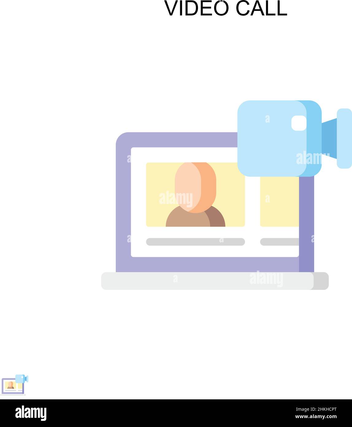 Video call icon hi-res stock photography and images - Alamy