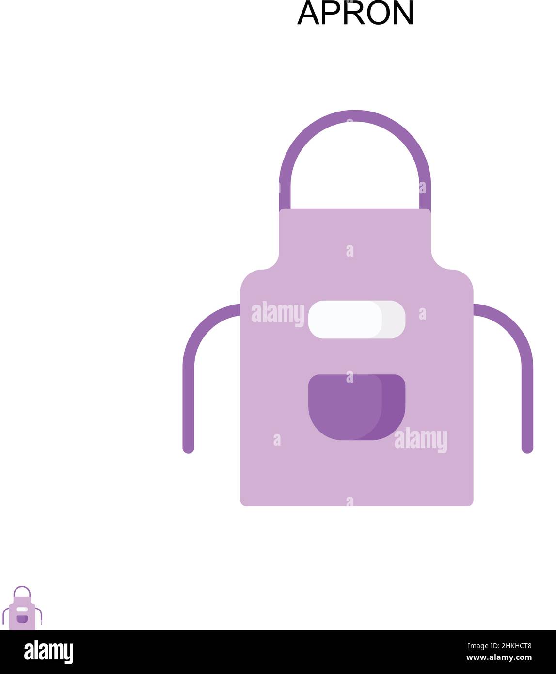 Apron Simple vector icon. Illustration symbol design template for web ...