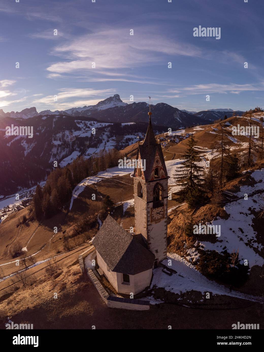 The spectacular Church of La Val Stock Photo - Alamy