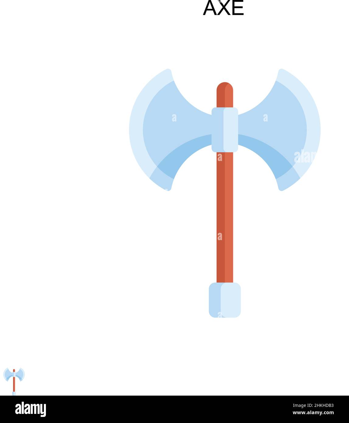 Axe Simple vector icon. Illustration symbol design template for web ...