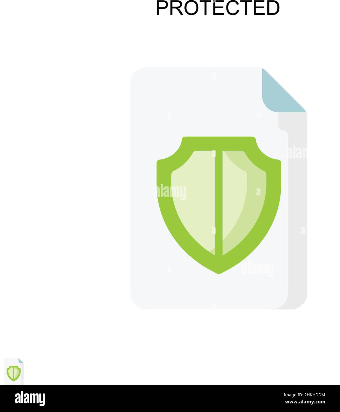 Protected Simple vector icon. Illustration symbol design template for ...
