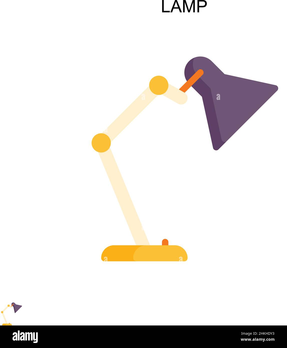 Lamp Simple vector icon. Illustration symbol design template for web ...