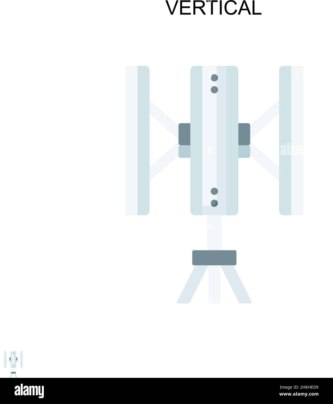 Vertical Simple vector icon. Illustration symbol design template for ...