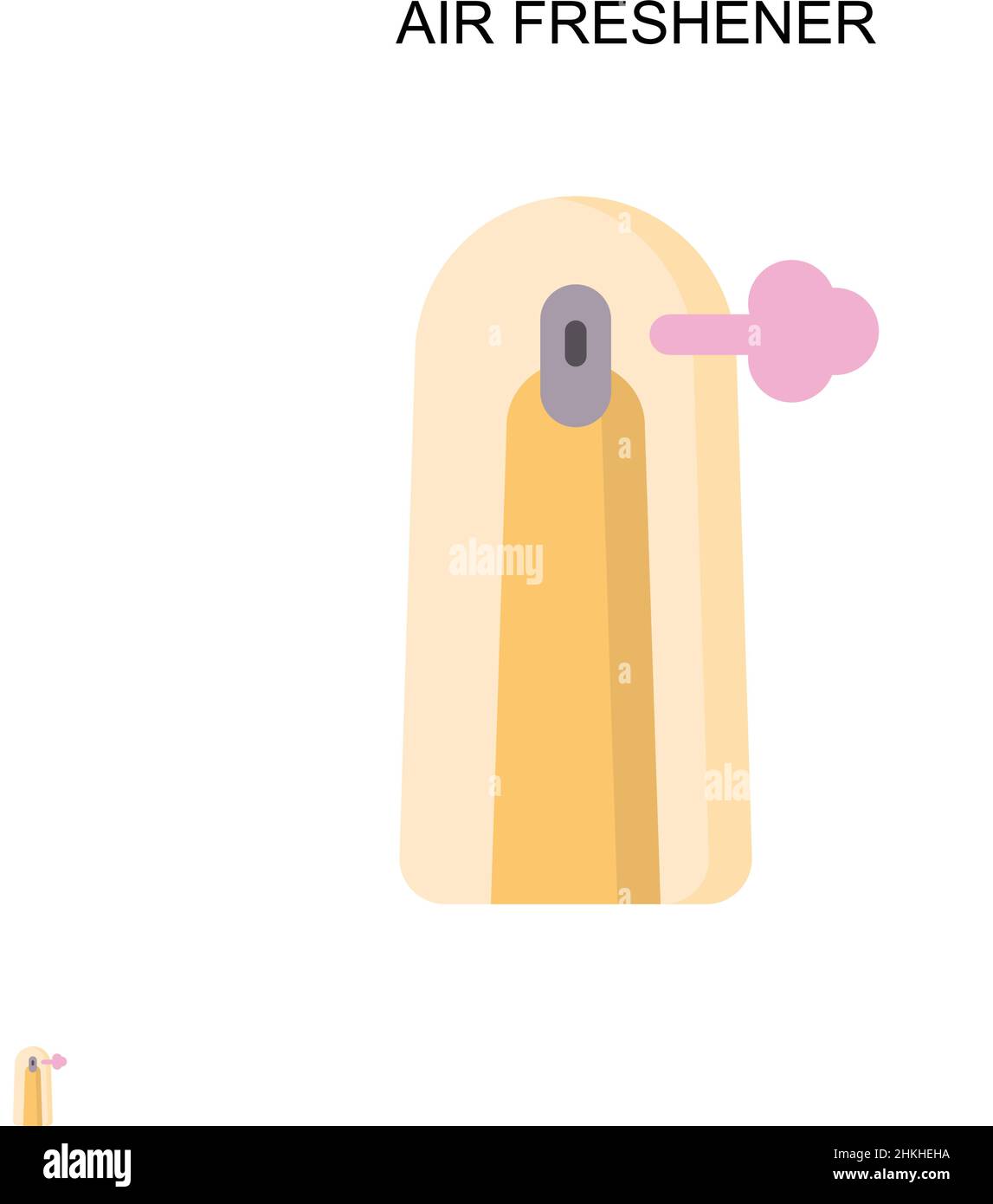 Air freshener Simple vector icon. Illustration symbol design template ...