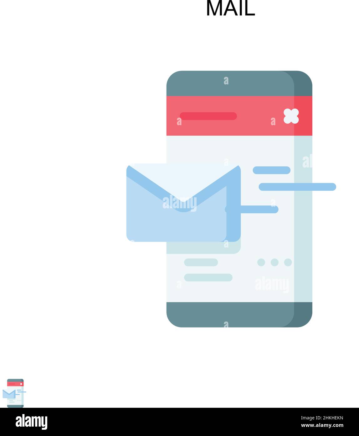 Mail Simple vector icon. Illustration symbol design template for web mobile UI element Stock ...