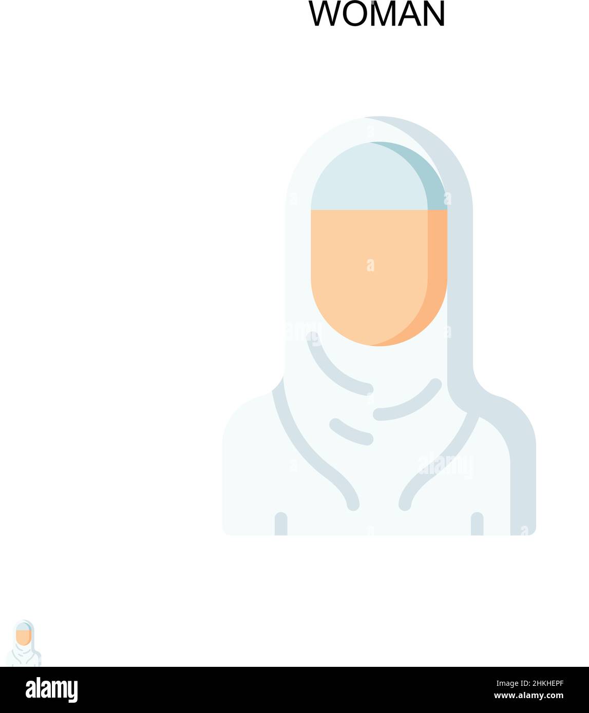 Woman Simple vector icon. Illustration symbol design template for web ...