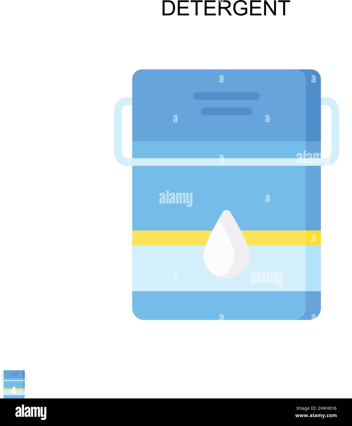 Detergent Simple vector icon. Illustration symbol design template for ...