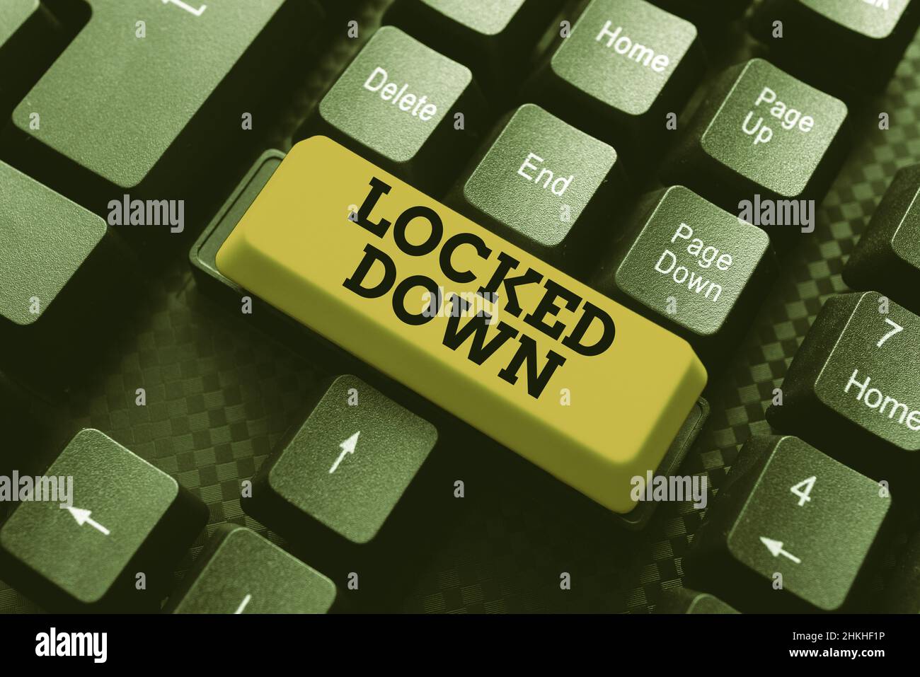 Inspiration showing sign Locked Down. Concept meaning emergency measure ...
