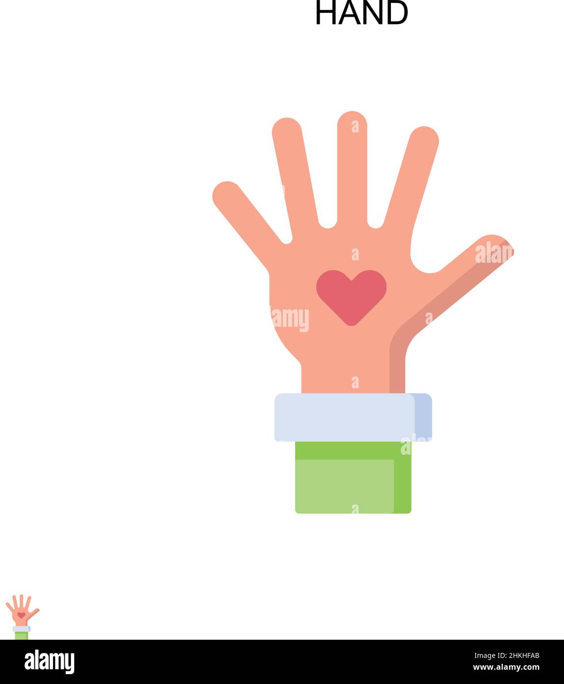 Hand Simple vector icon. Illustration symbol design template for web ...