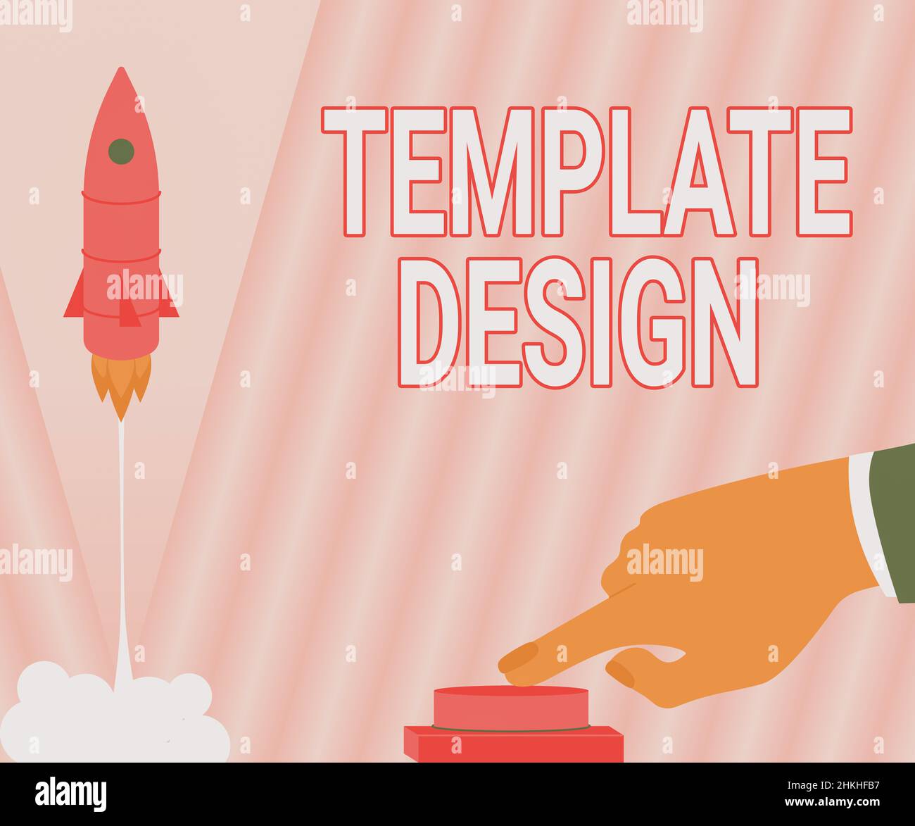 Conceptual display Template Design. Word for an overall layout or blueprint with a format to be ...