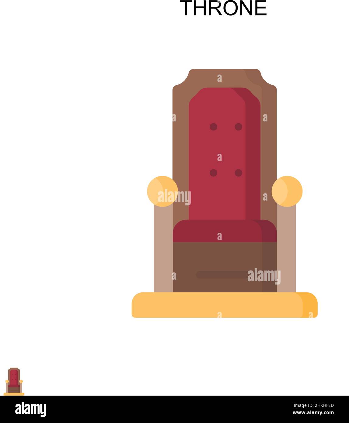 King throne Stock Vector Images - Alamy