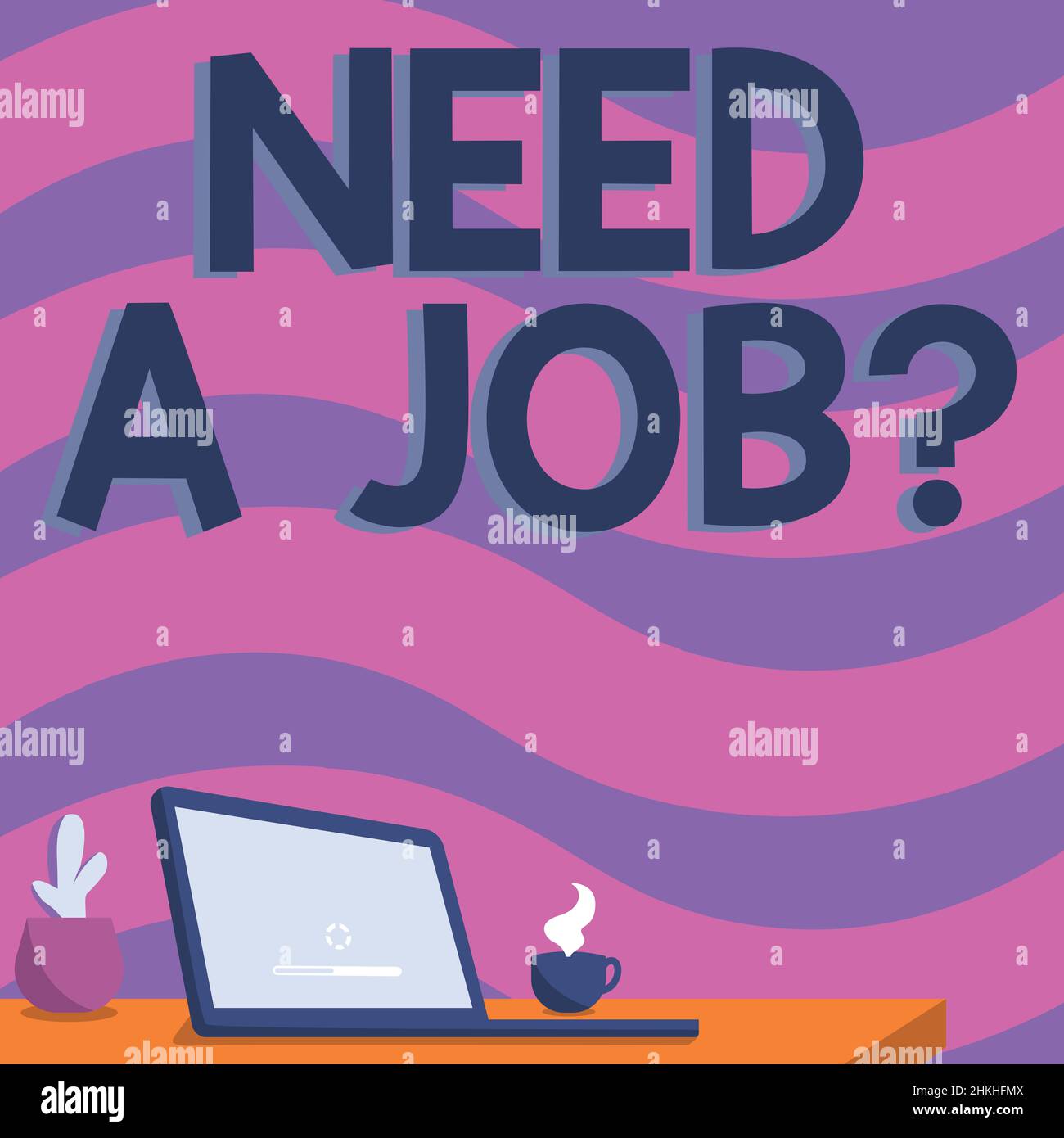 Text sign showing Need A Job Question. Word Written on to recruit a ...