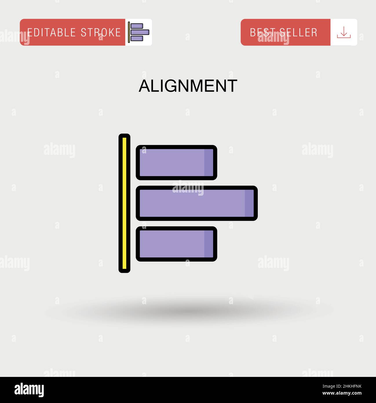 Alignment Simple vector icon Stock Vector Image & Art - Alamy