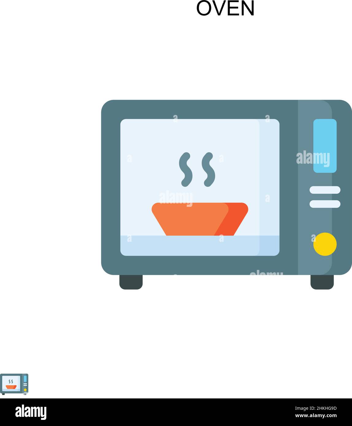 Oven Simple vector icon. Illustration symbol design template for web ...