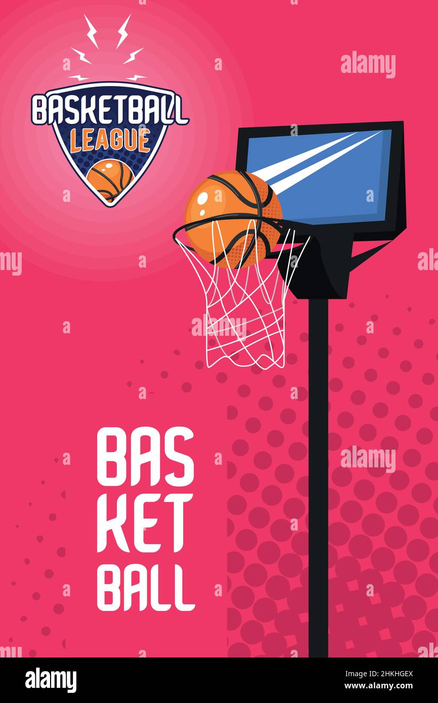 Basketball tournament lettering basket hi-res stock photography and ...