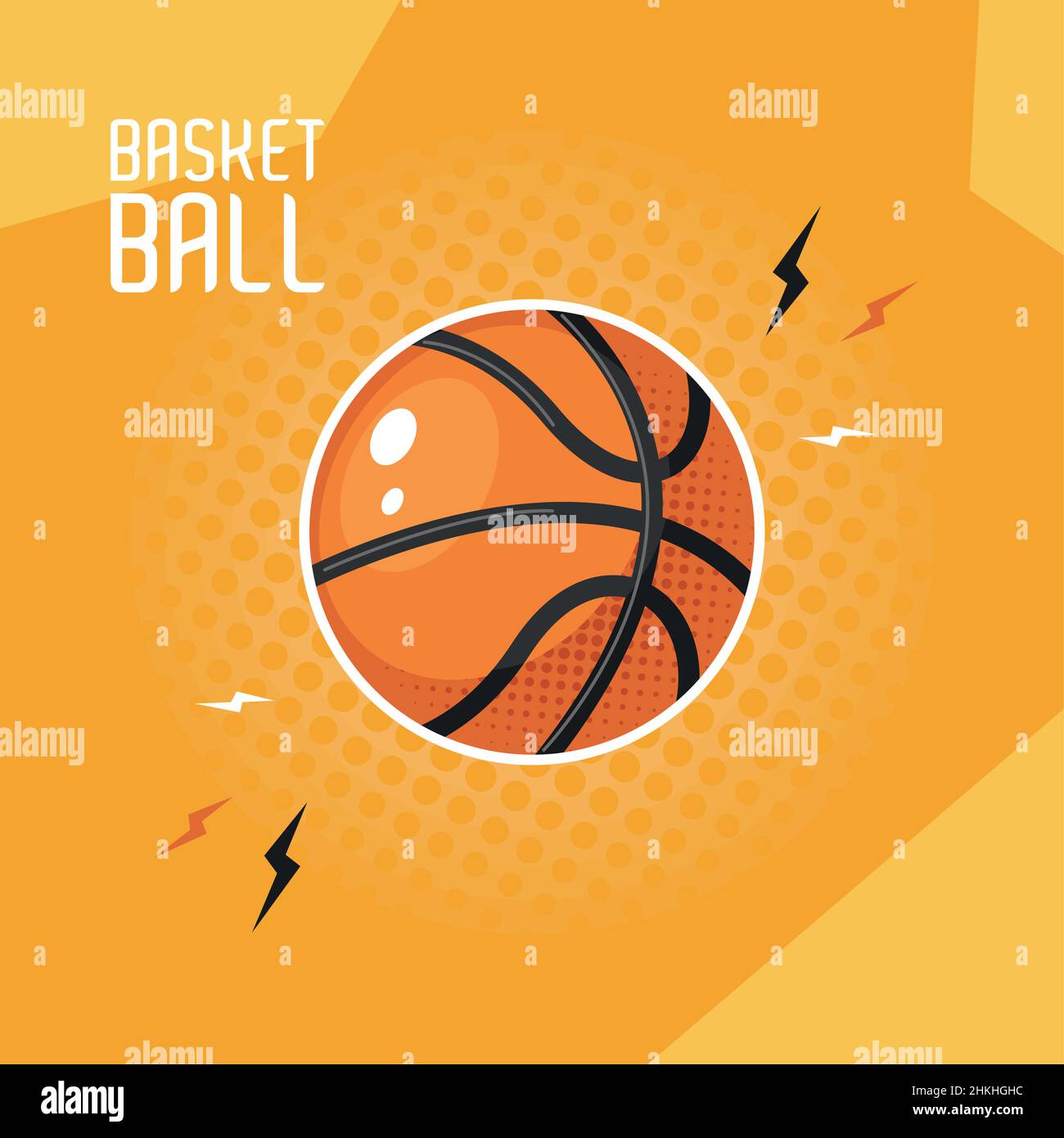 basketball lettering with balloon Stock Vector Image & Art - Alamy