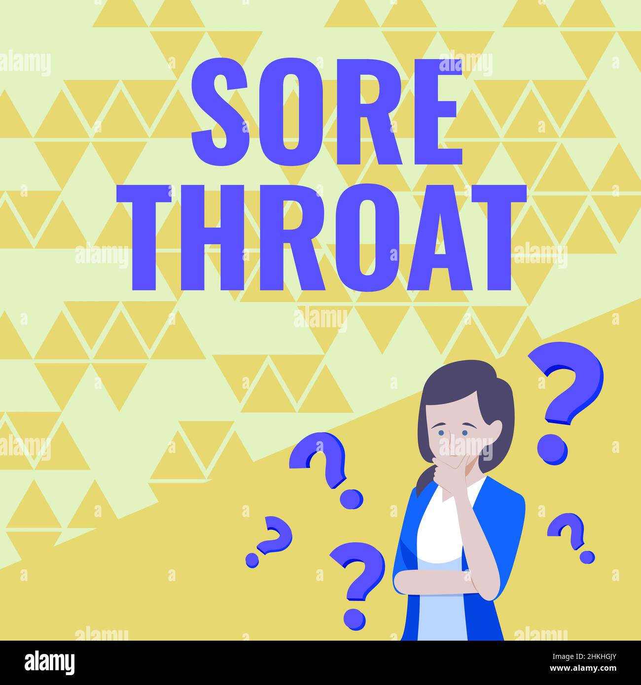 Handwriting text Sore Throat. Business concept Inflammation ot the ...