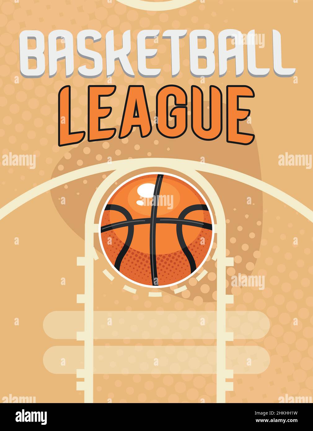 basketball league lettering with ball Stock Vector Image & Art - Alamy