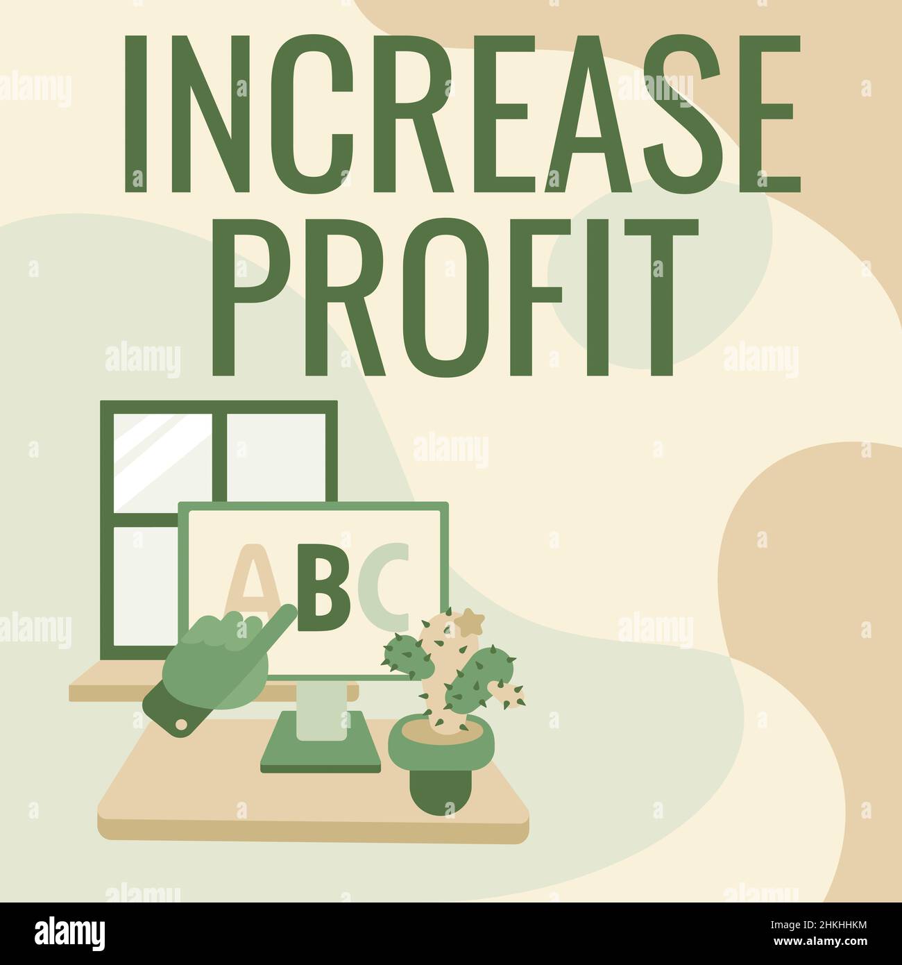 Inspiration showing sign Increase Profit. Business idea amount of ...