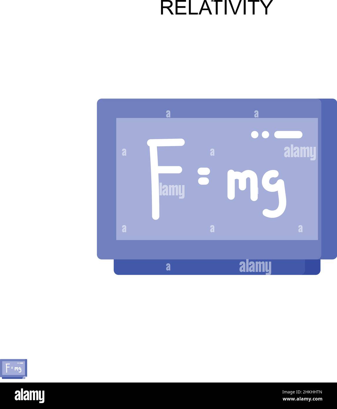 Relativity Simple vector icon. Illustration symbol design template for ...