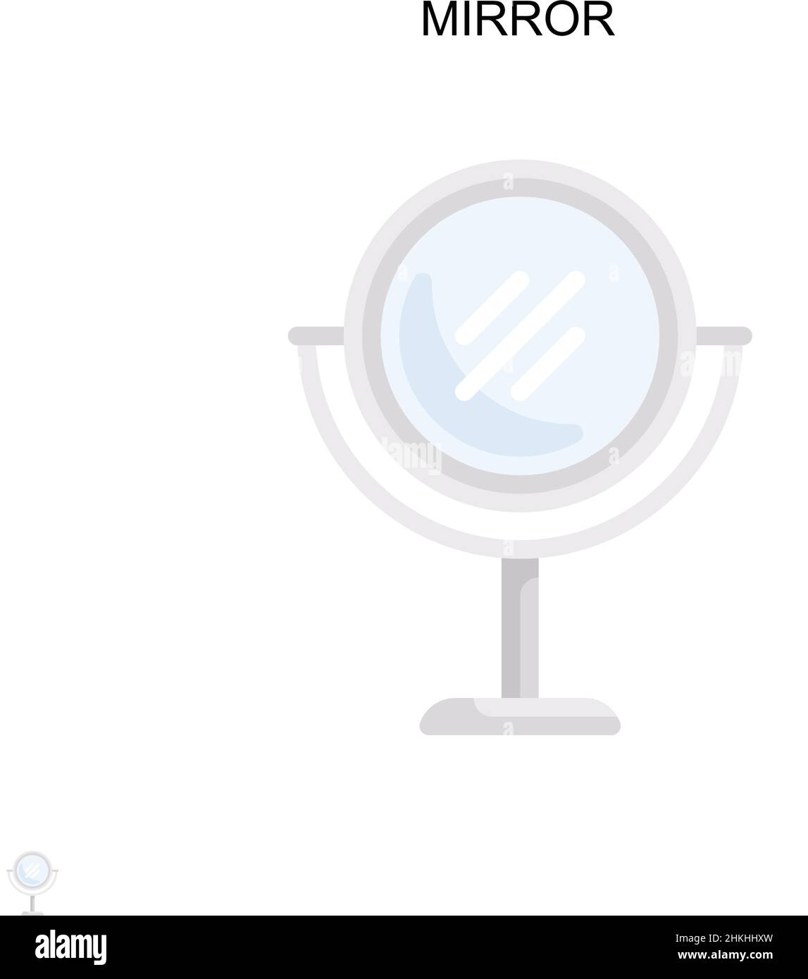 Mirror Simple vector icon. Illustration symbol design template for web ...