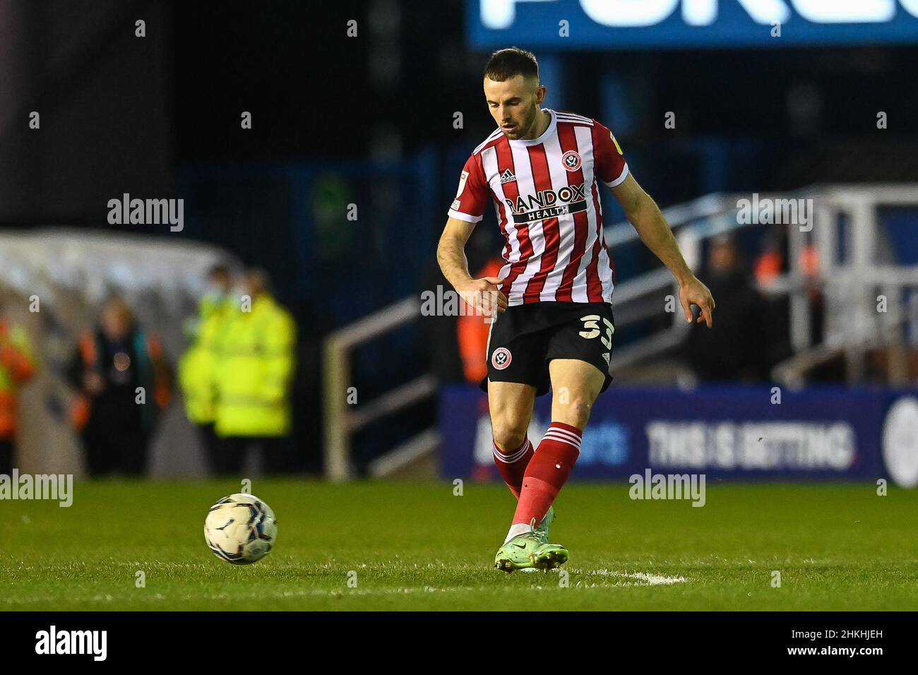 Rhys Norrington-Davies #33 of Sheffield United in action during the ...
