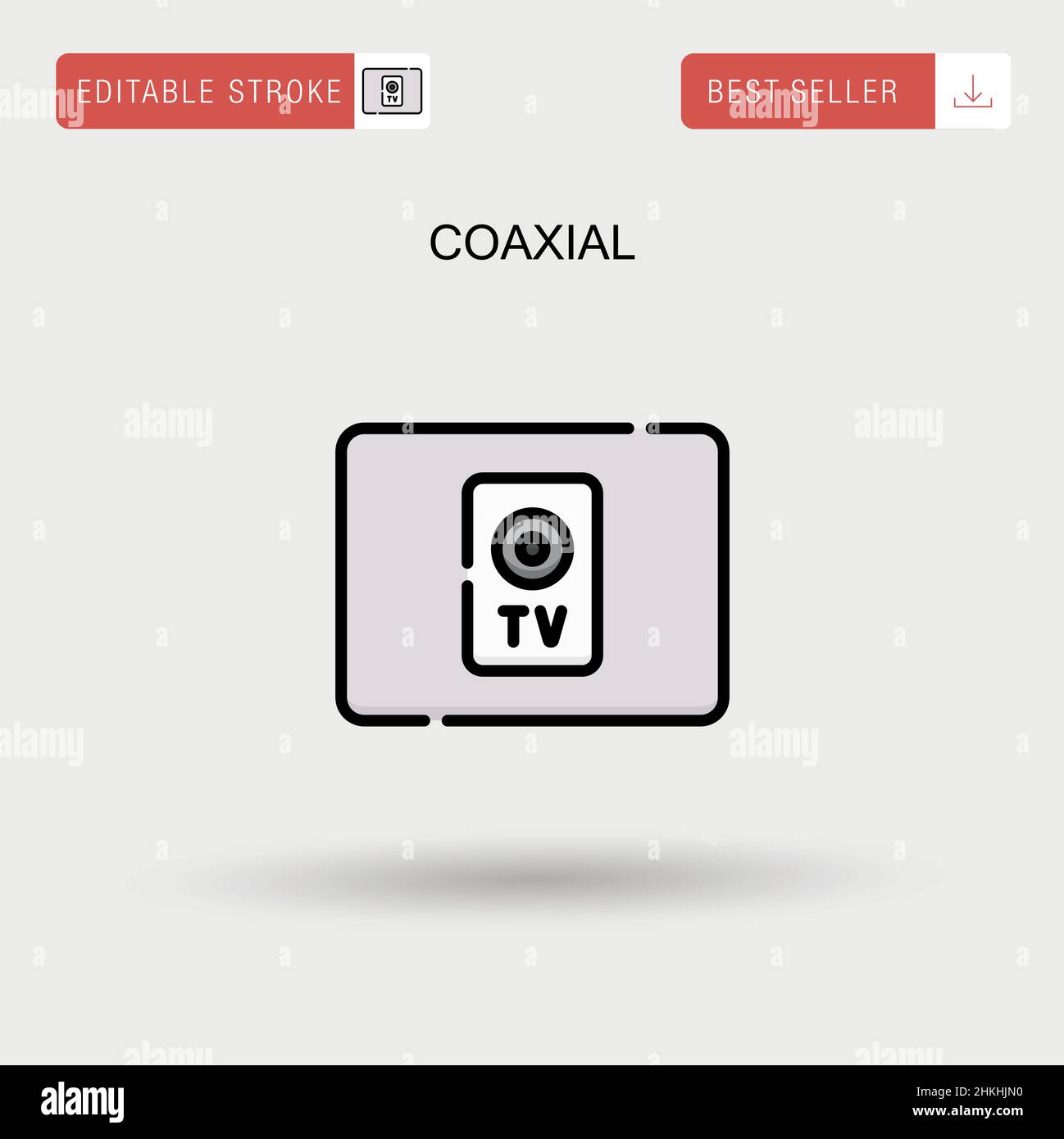 Coax connector Stock Vector Images - Alamy