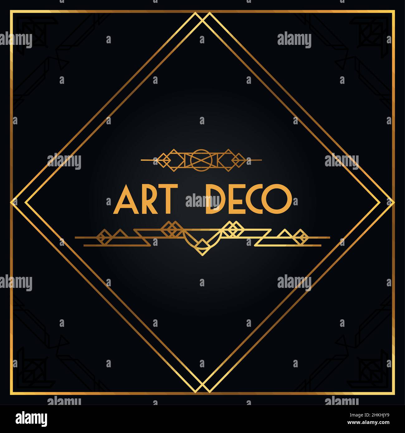 black art deco lettering Stock Vector Image & Art - Alamy