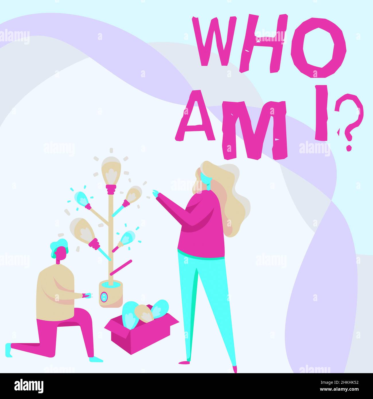 Text caption presenting Who Am Iquestion. Business showcase Who Am ...