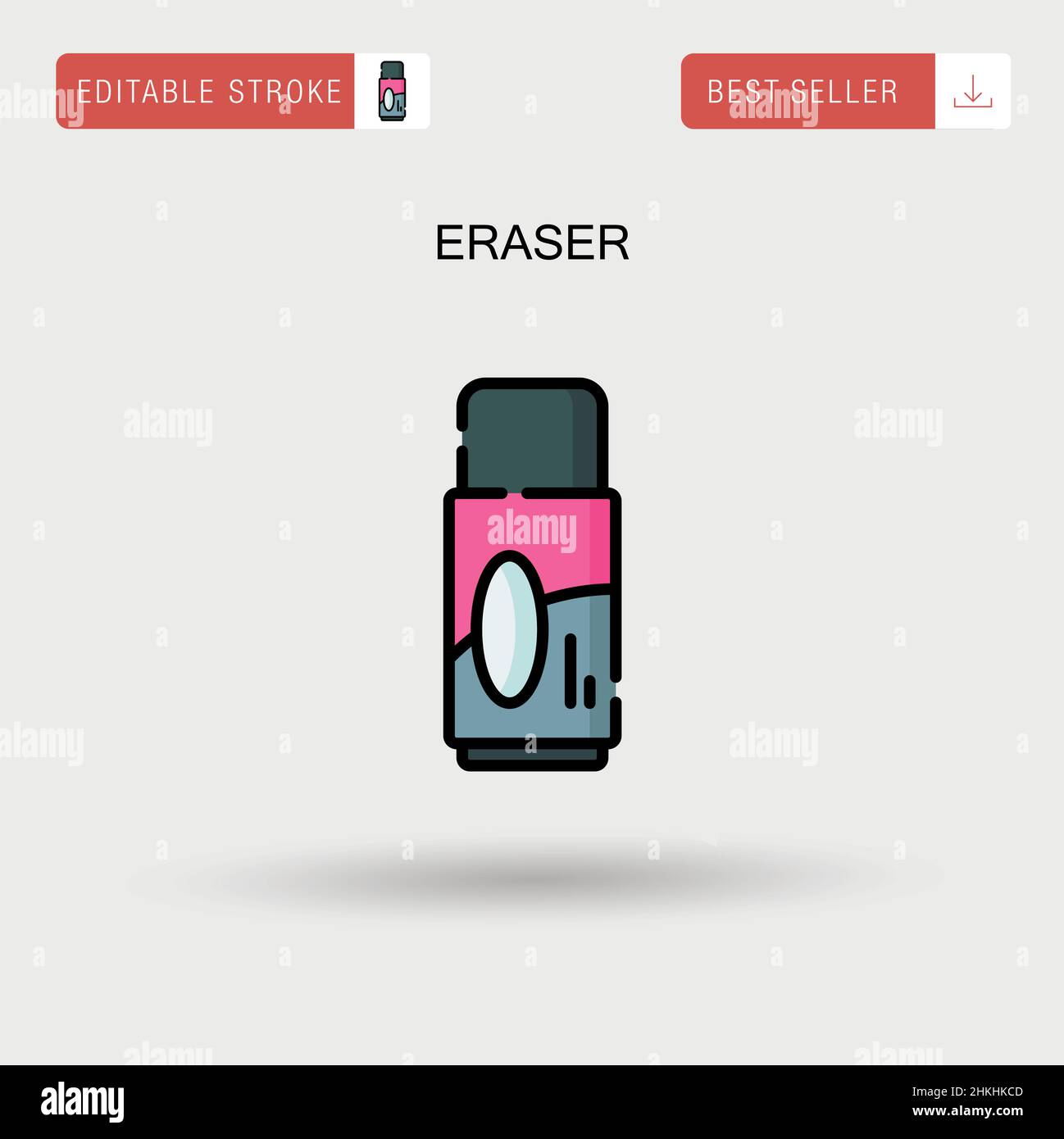 Eraser white background Stock Vector Images - Alamy