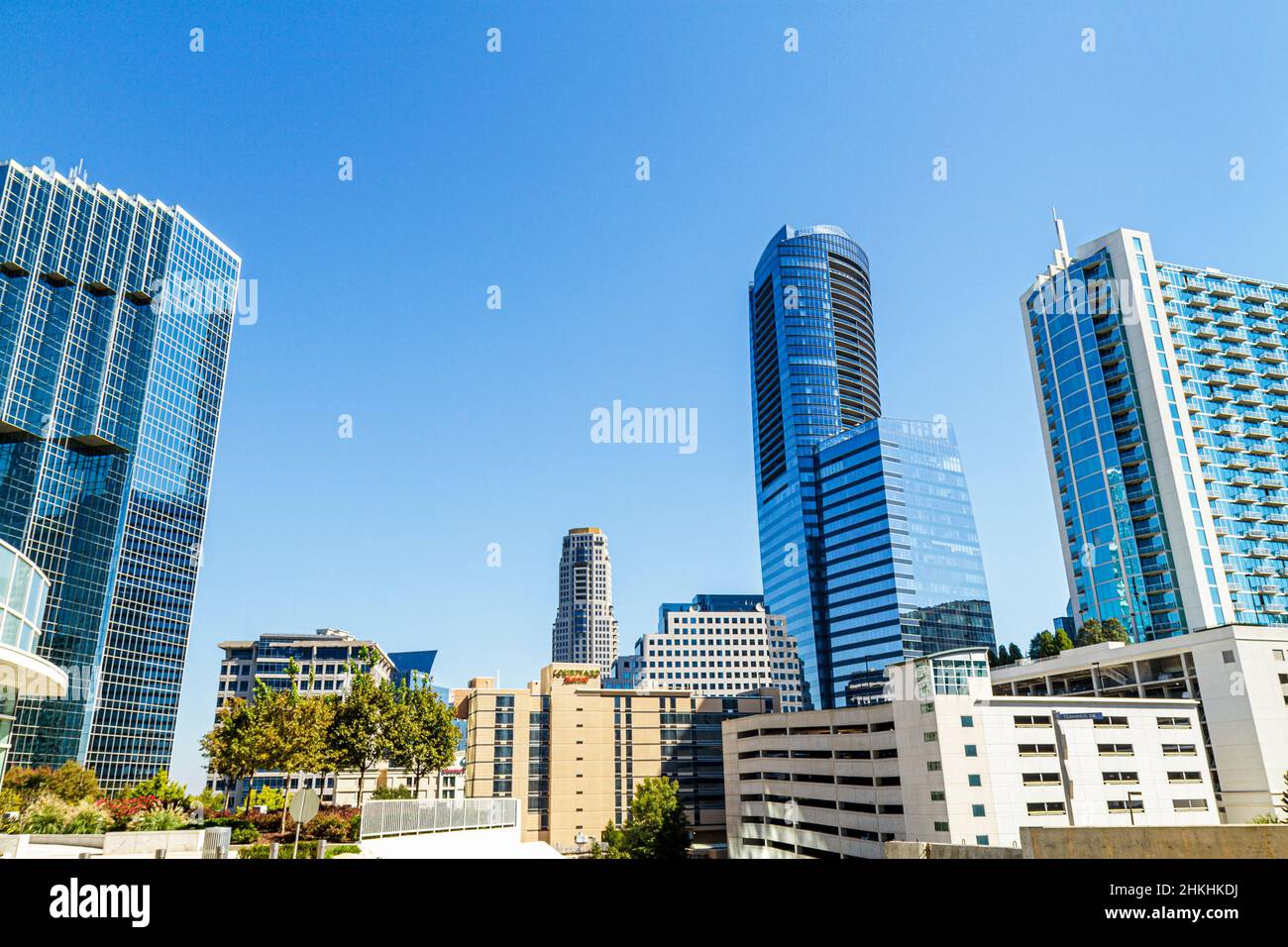 Atlanta Georgia,Buckhead Peachtree Street,high rise skyscrapers office ...
