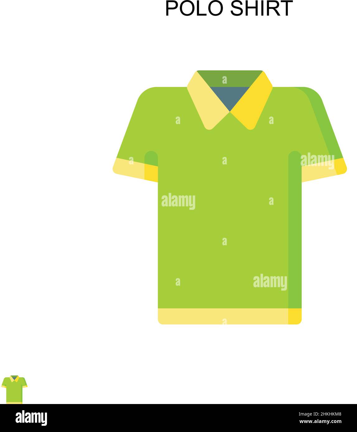 Polo shirt Simple vector icon. Illustration symbol design template for ...