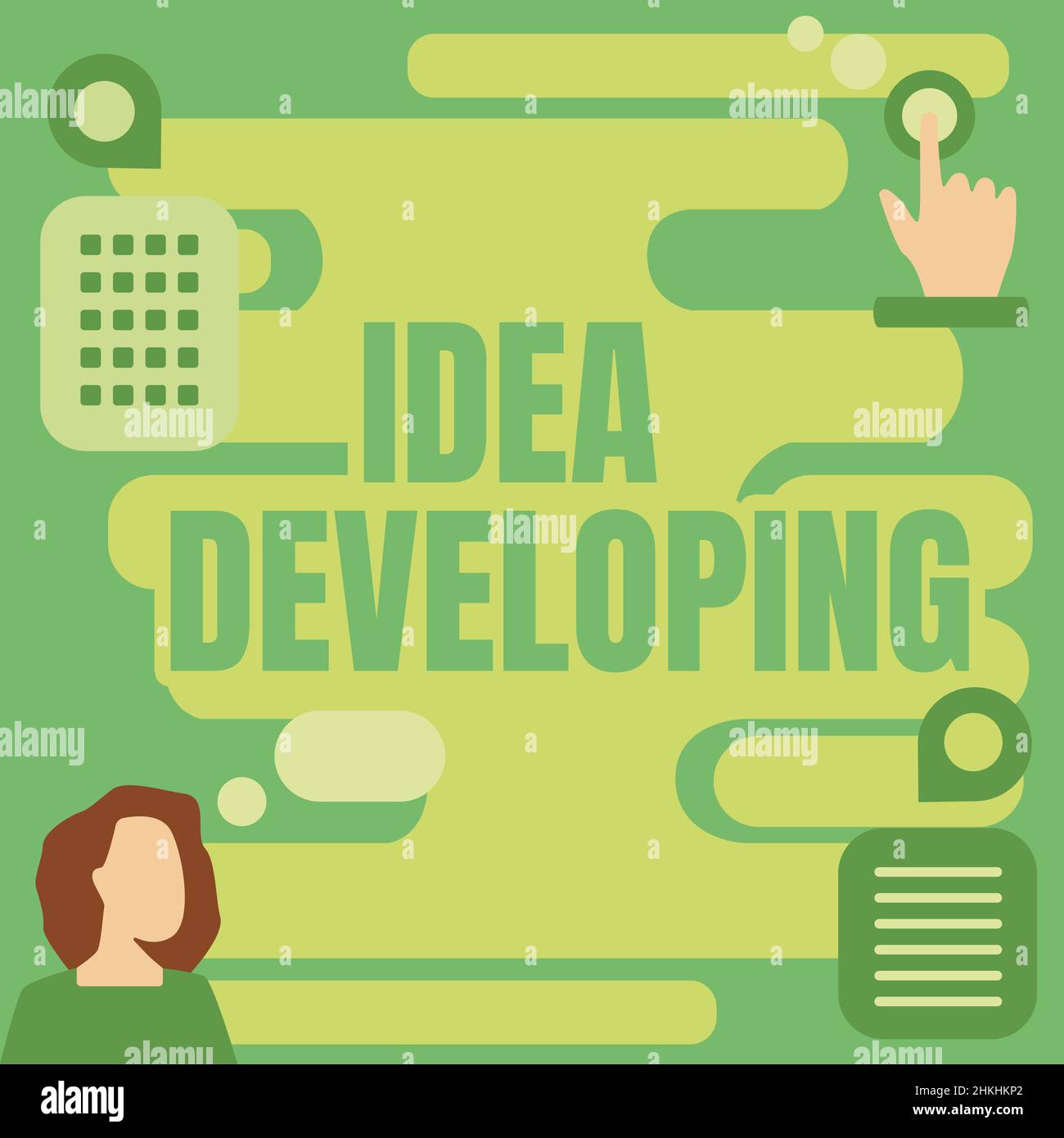 Text caption presenting Idea Developing. Business showcase innovating ... Text caption presenting Idea Developing. Business showcase innovating ...
