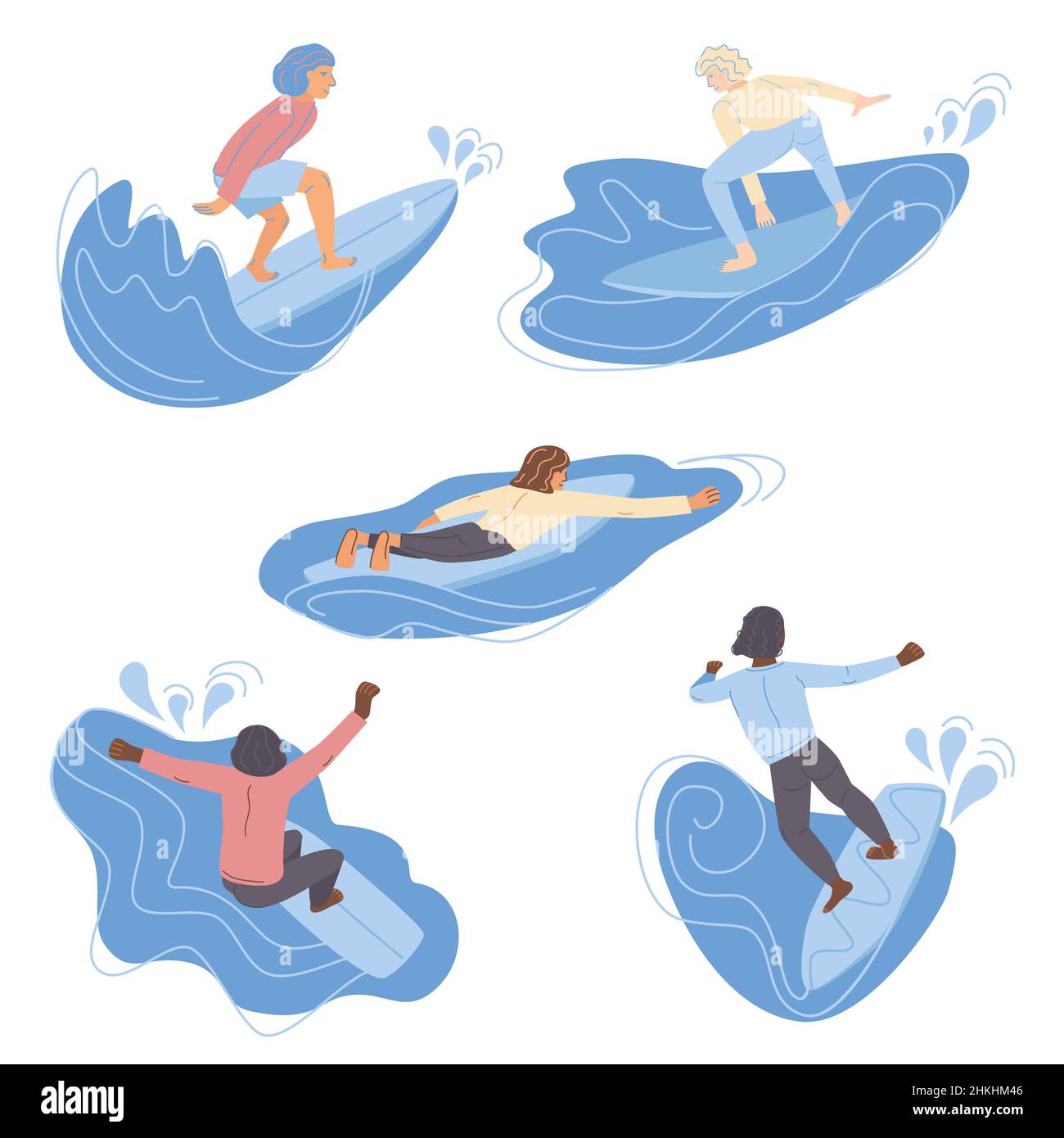 Beach poses Cut Out Stock Images & Pictures - Alamy