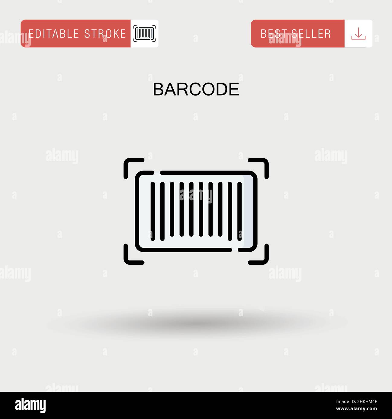 Barcode Simple vector icon Stock Vector Image & Art - Alamy