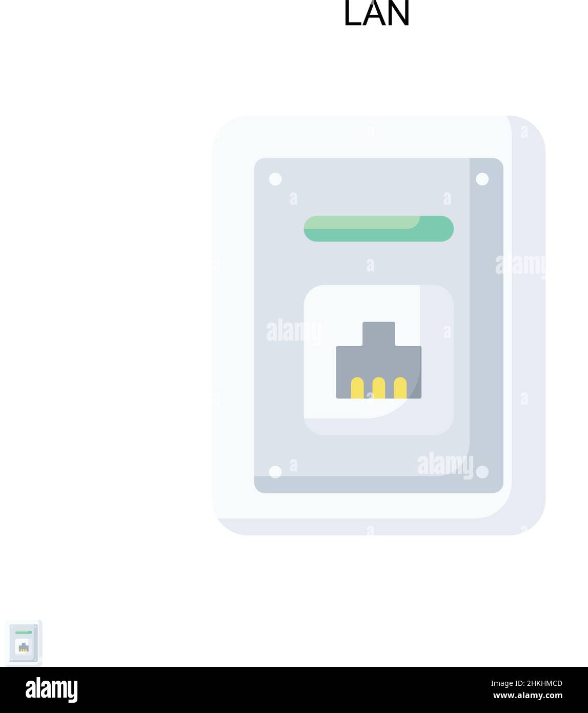 Lan Simple vector icon. Illustration symbol design template for web ...