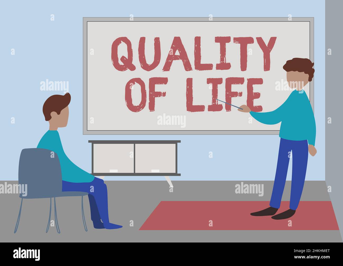 Sign displaying Quality Of Life. Business concept being in good health ...