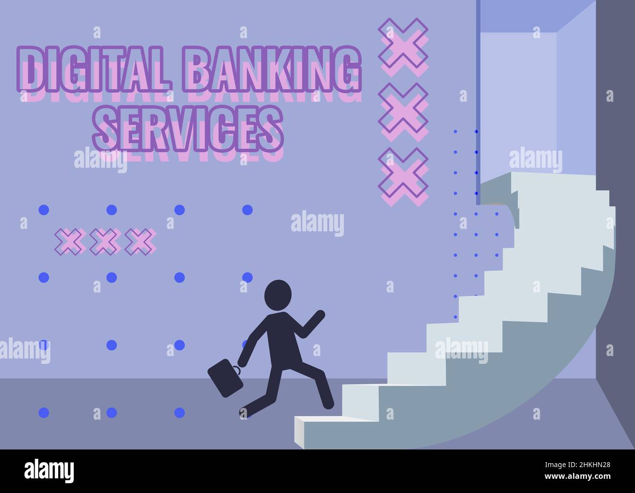 Handwriting text Digital Banking Services. Business concept ...