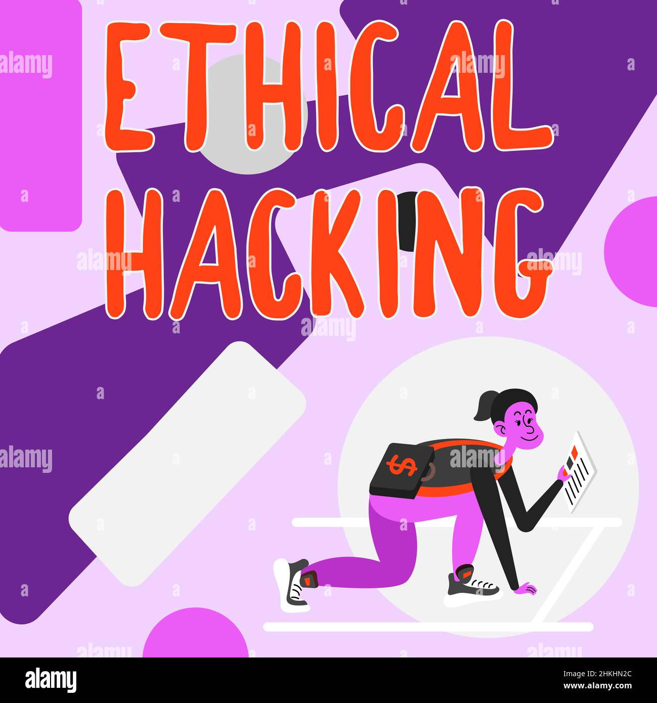 Conceptual caption Ethical Hacking. Word Written on act of locating ...