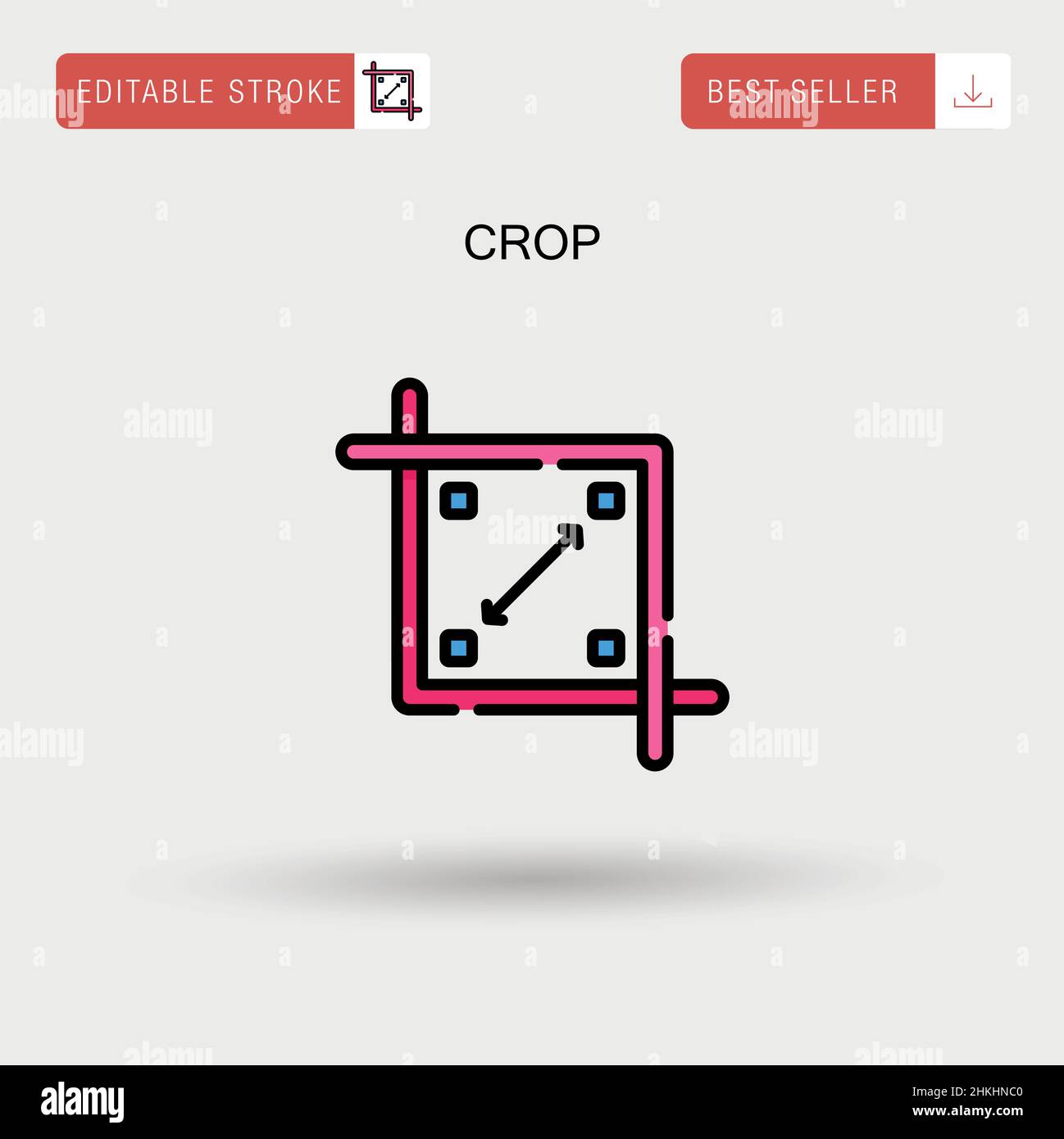 Crop Simple vector icon Stock Vector Image & Art - Alamy