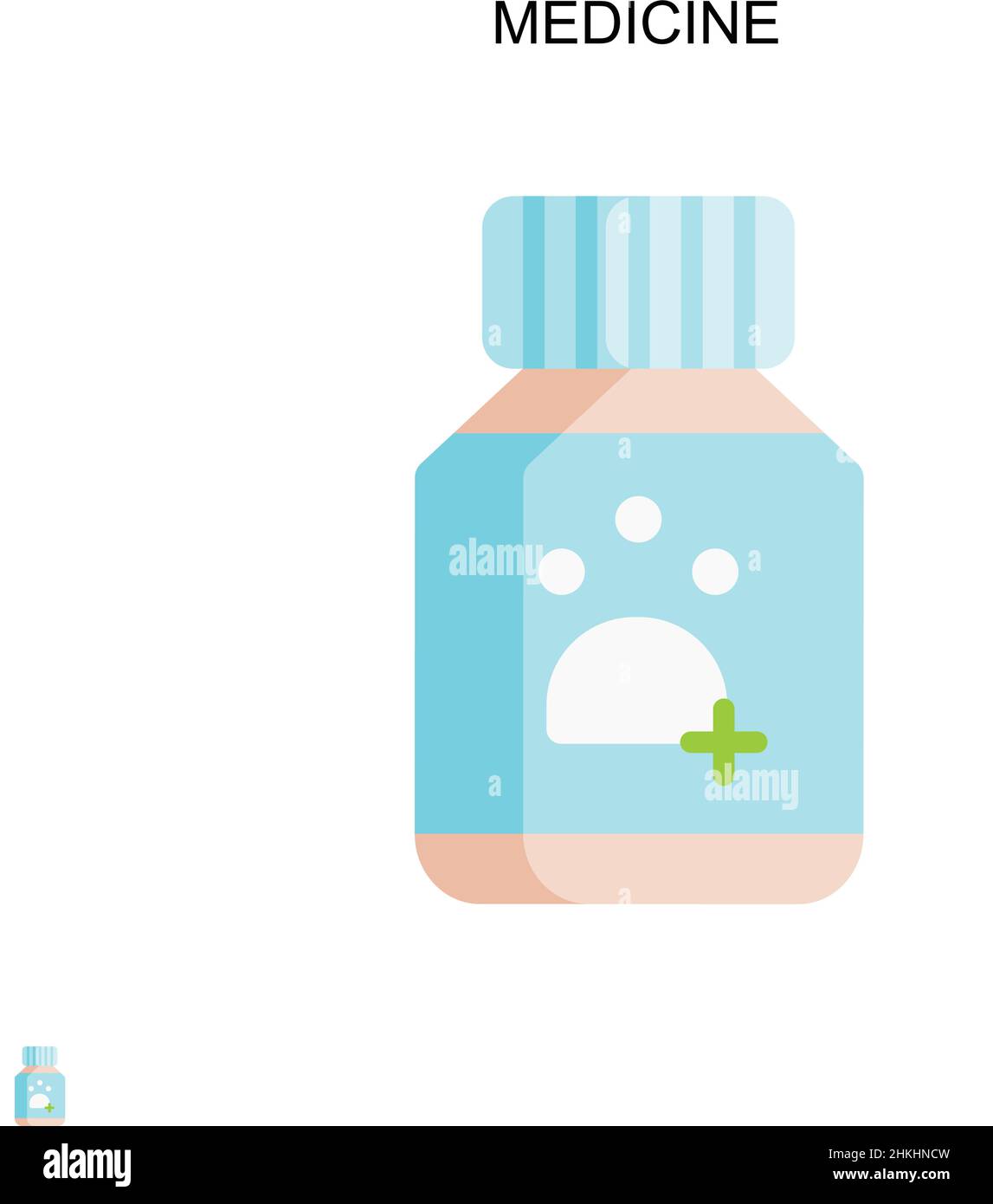 Medicine Simple vector icon. Illustration symbol design template for ...