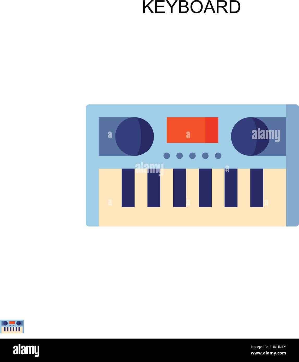 Keyboard Simple vector icon. Illustration symbol design template for ...