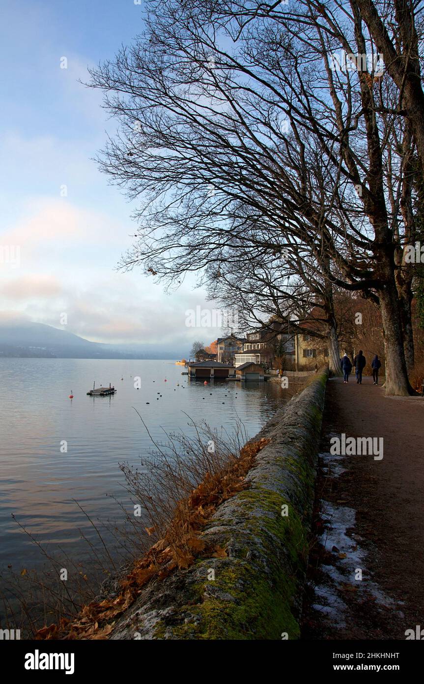 Tegernsee lake in Germany during a winter day Stock Photo - Alamy