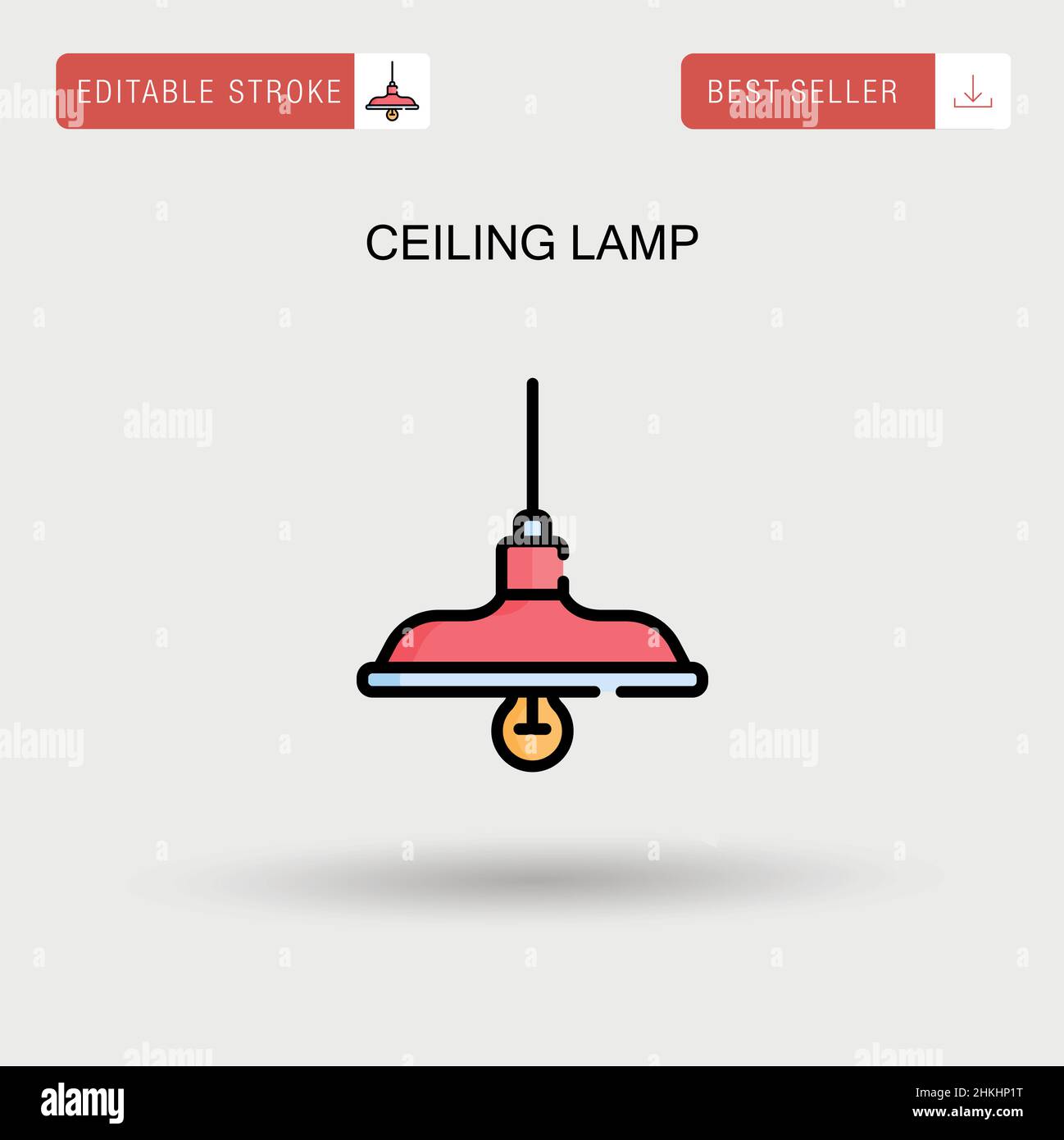 Ceiling light vector icon Stock Vector Images - Alamy