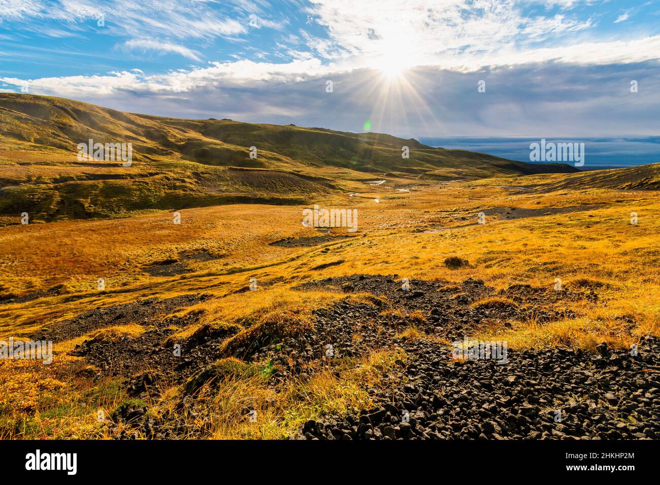 Hike to Reykjadalur Hot Spring Thermal River in Iceland Stock Photo - Alamy