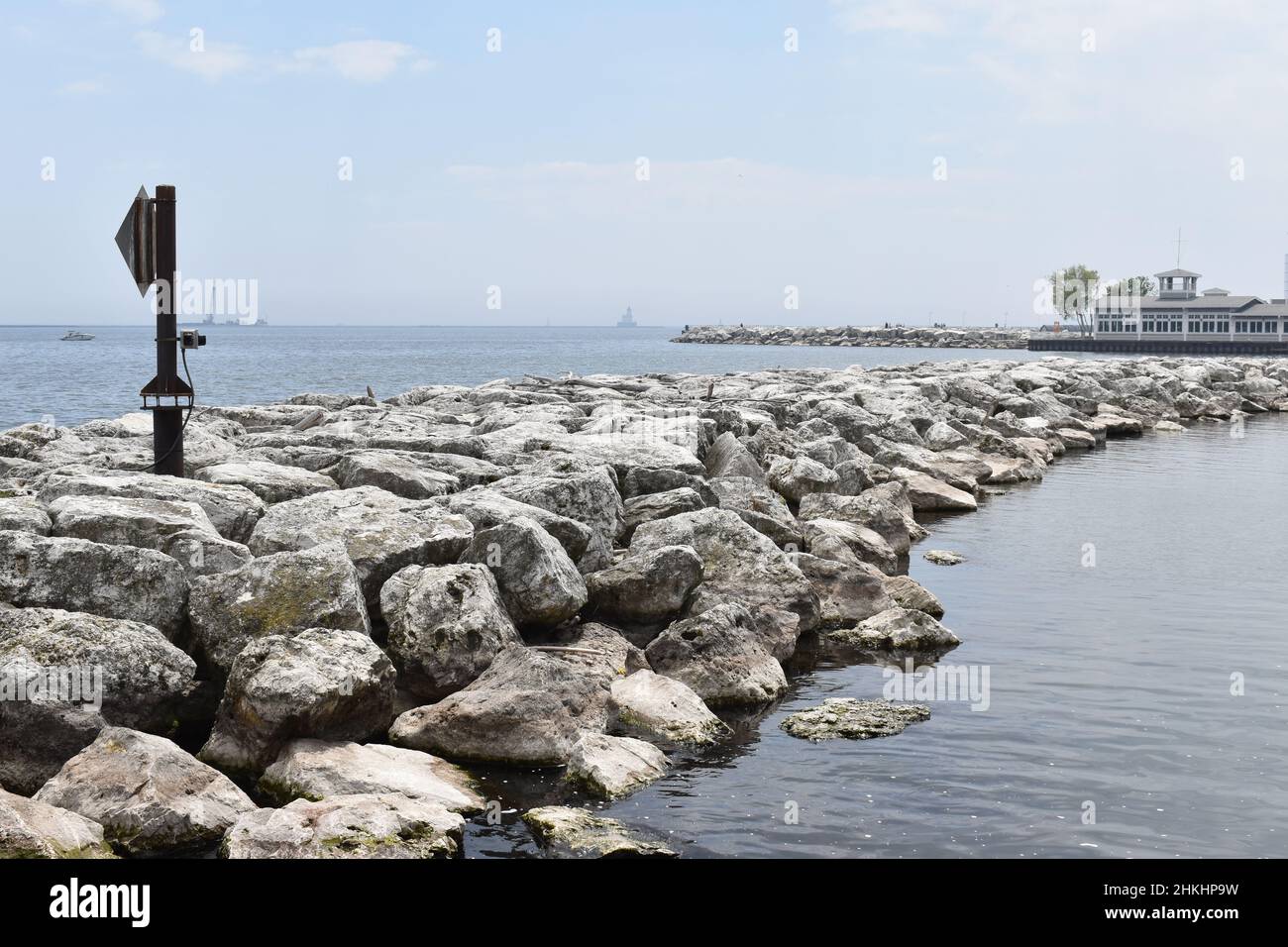 Strom Barrier on the Milwaukee WI, USA Waterfront Stock Photo - Alamy